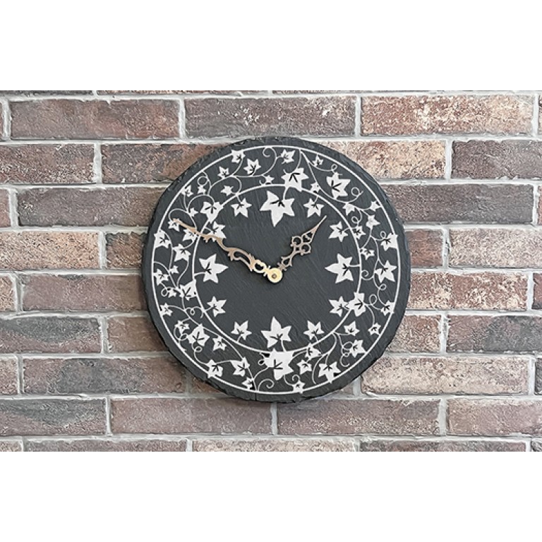 slate garden clocks