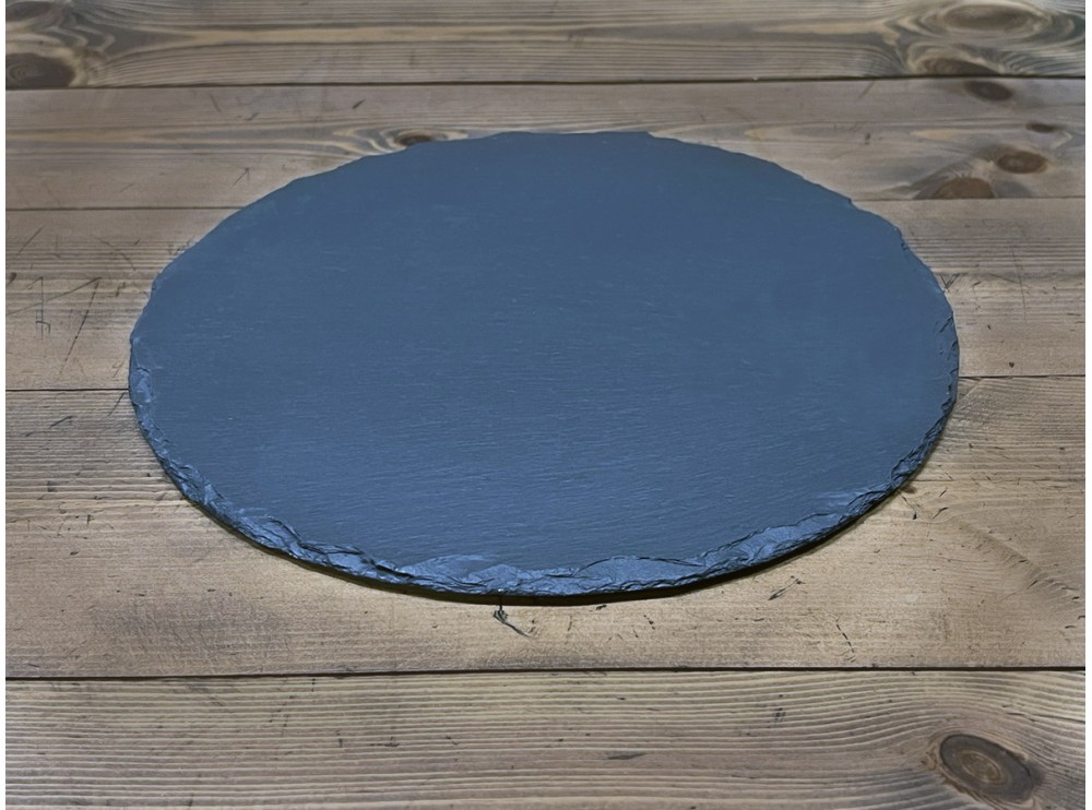 Slate Cheese Boards : Round Plain Welsh Slate Cheese Board | Slate House