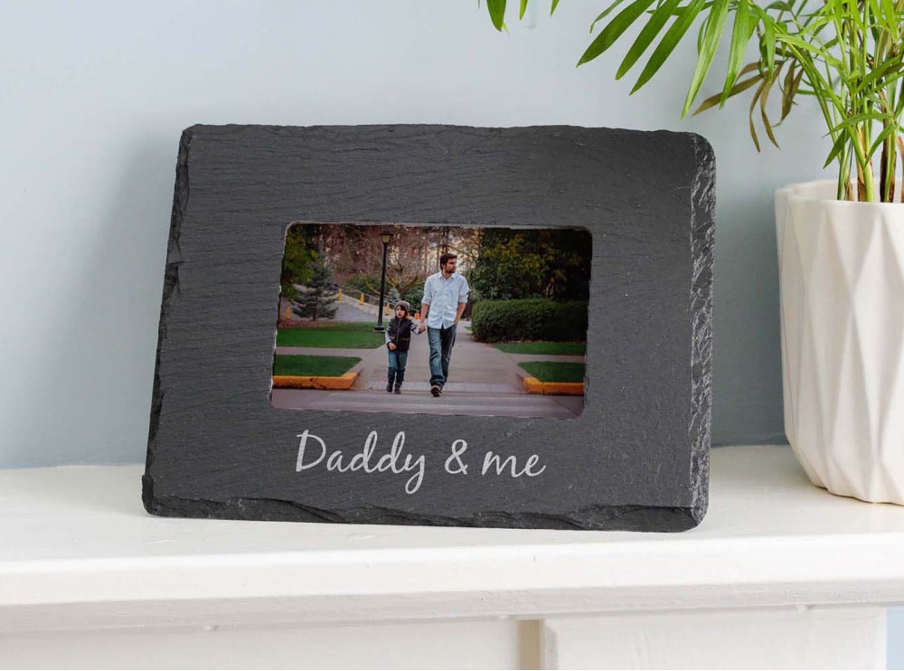 Father's Day Slate Photo Frames : Daddy & Me Slate Photo Frame | Father ...