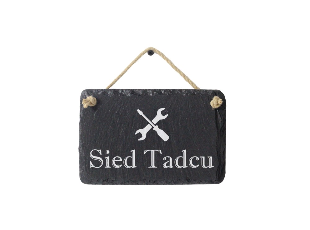 Sied Tadcu Shed Sign | Slate House