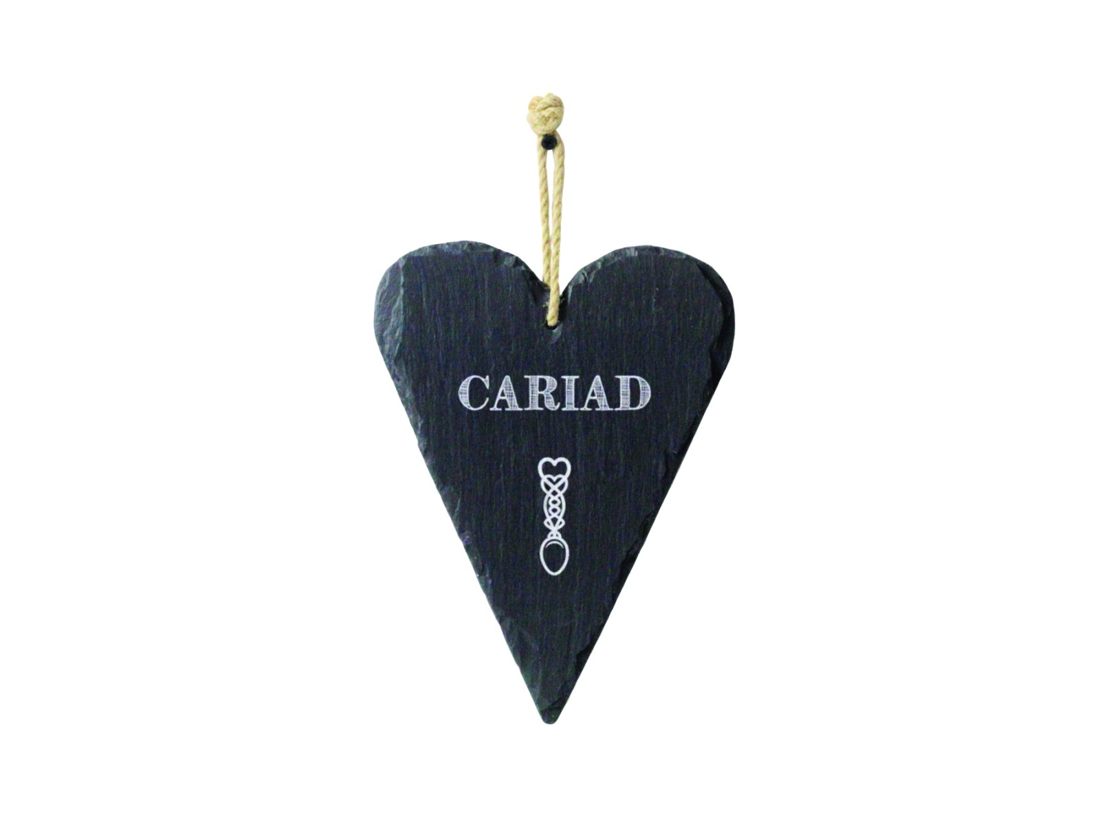 Cariad Large Welsh Slate Heart | Slate House