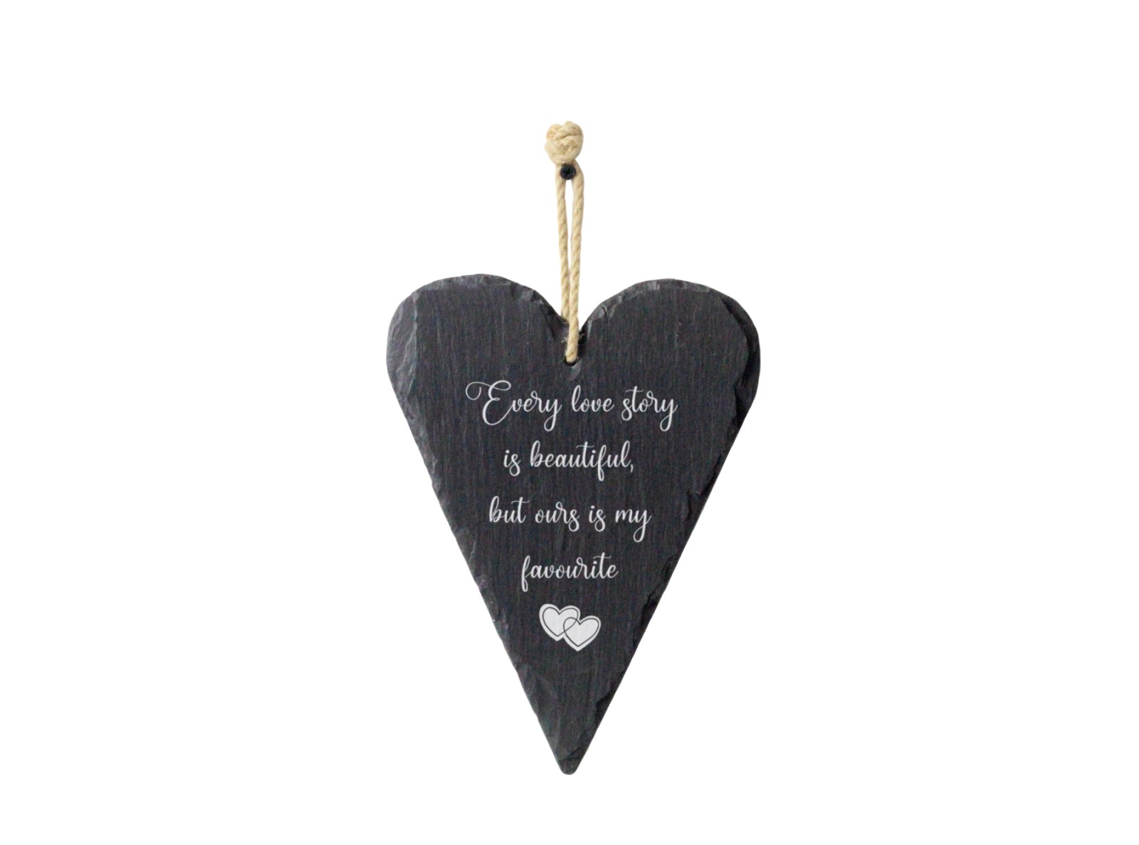 Slate Hanging Signs : Love Story Slate Heart | Slate House