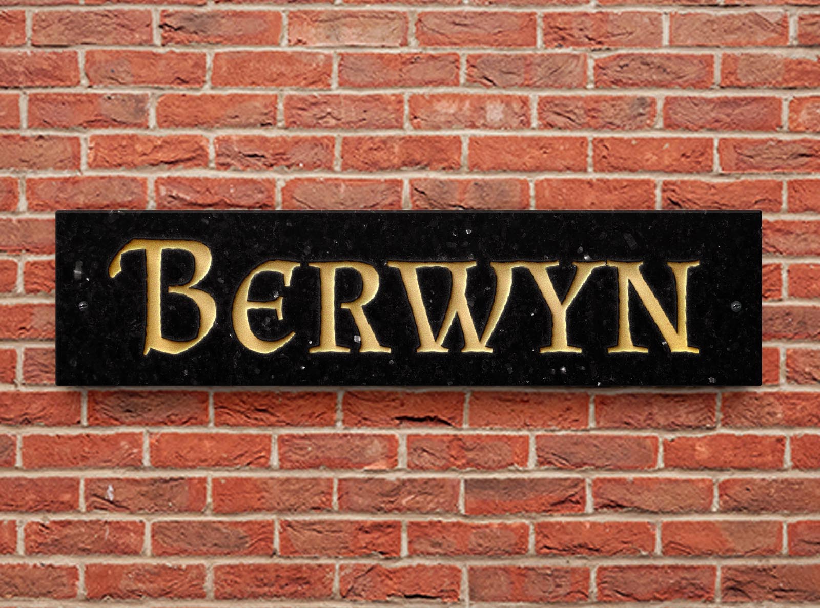 Granite House Signs : Granite House Sign | 150 x 600 | Slate House
