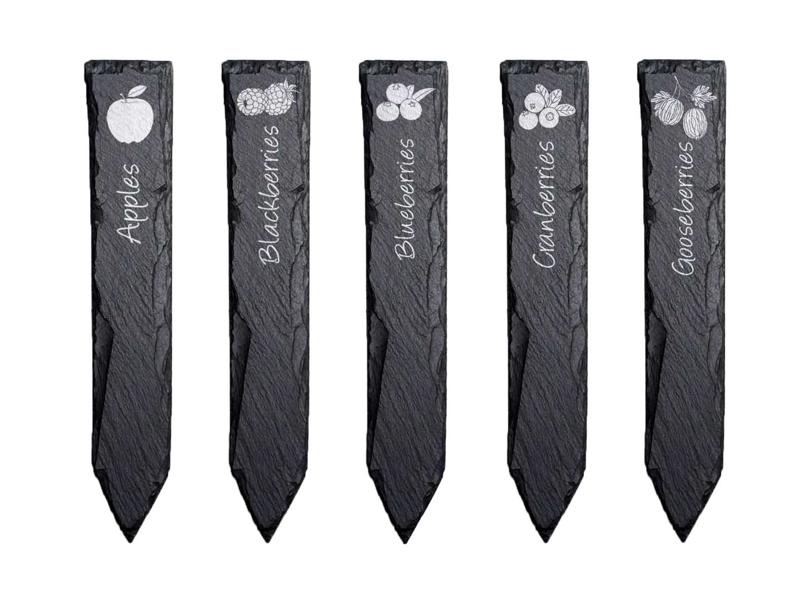 Slate Fruit Plant Markers | Garden Accessories | Slate House
