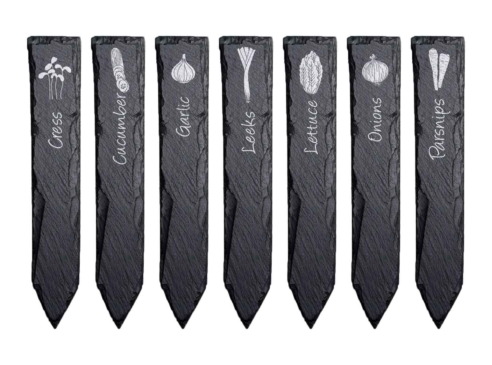 Vegetable Garden Slate Plant Markers | Garden Accessories | Slate House