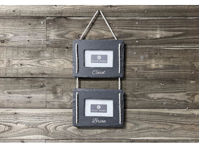 Personalised Picture Frames : Personalised Welsh slate picture frame ...