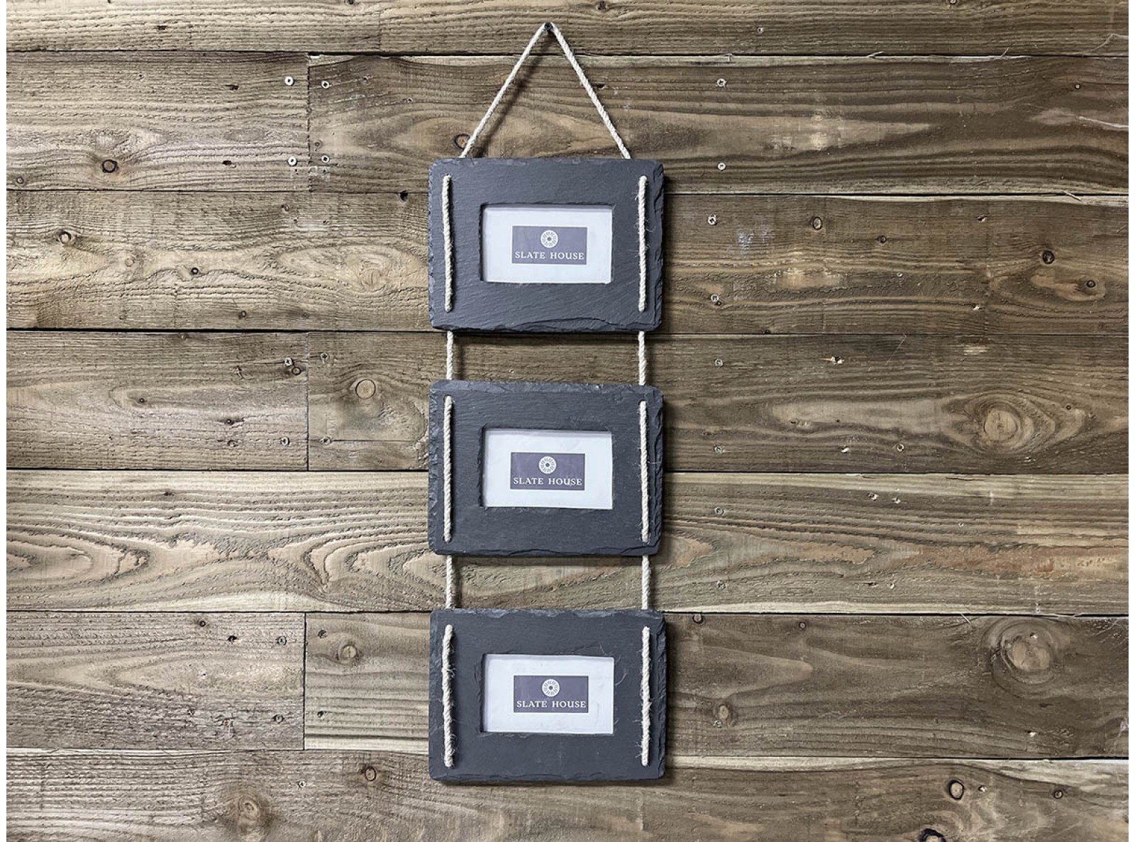 Slate Picture Frames : Welsh Slate Triple Hanging Picture Frame For A 6 ...